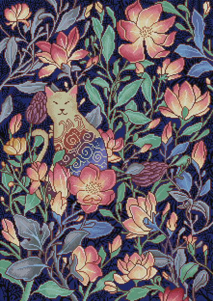 Cat and Magnolia – Diamond Art Club