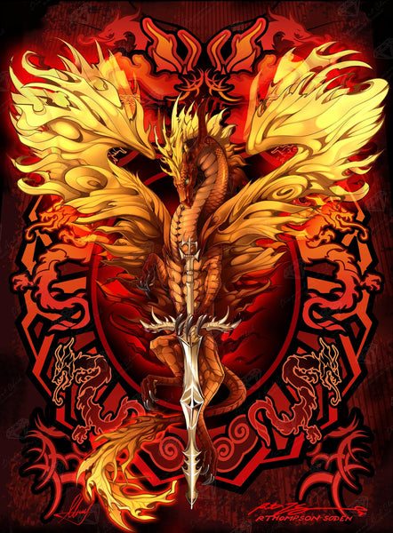 Flameblade Dragon – Diamond Art Club