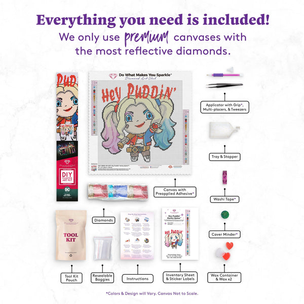 Hey Puddin' Harley Quinn™ Diamond Painting | Diamond Art Club™