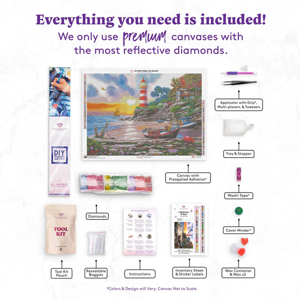 Lighthouse & Boat – Diamond Art Club