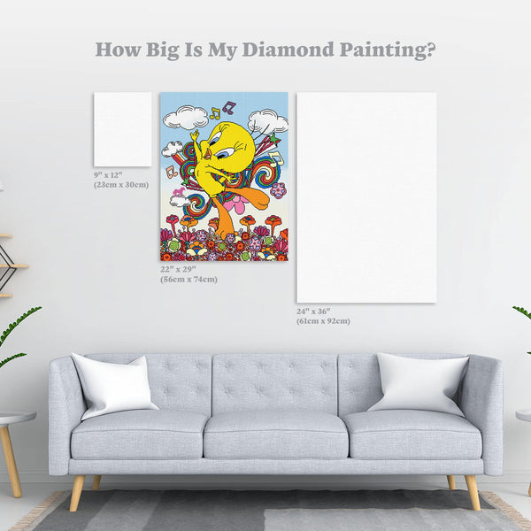 Psychedelic Dancing Tweety™ – Diamond Art Club