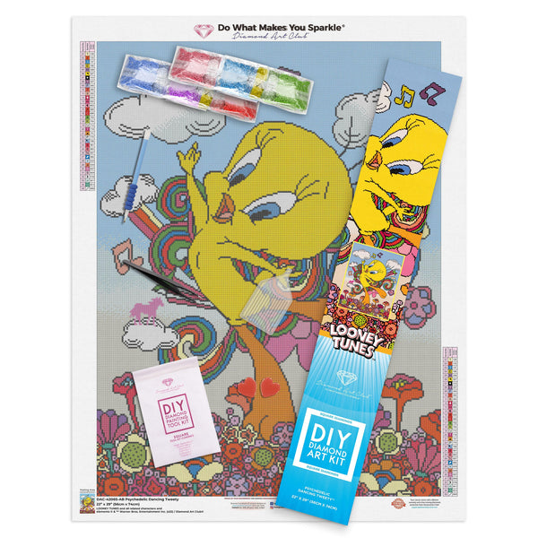 Psychedelic Dancing Tweety™ – Diamond Art Club