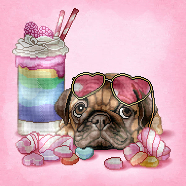 Pug & Smoothie – Diamond Art Club