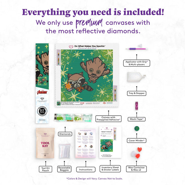 Rocket™ & Groot™ – Diamond Art Club