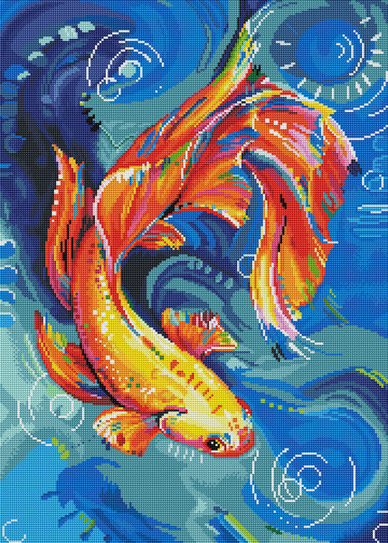 Siamese Fighting Fish – Diamond Art Club