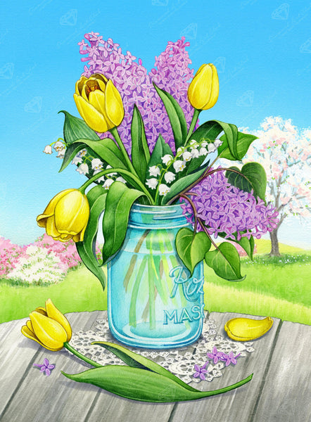 Spring Jar – Diamond Art Club
