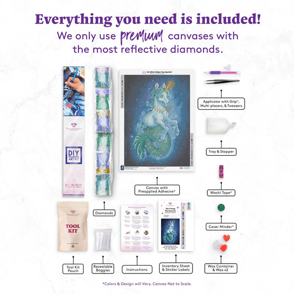 The Young Mermacorn – Diamond Art Club