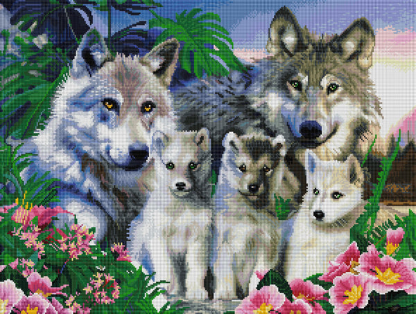 Wolf Family – Diamond Art Club